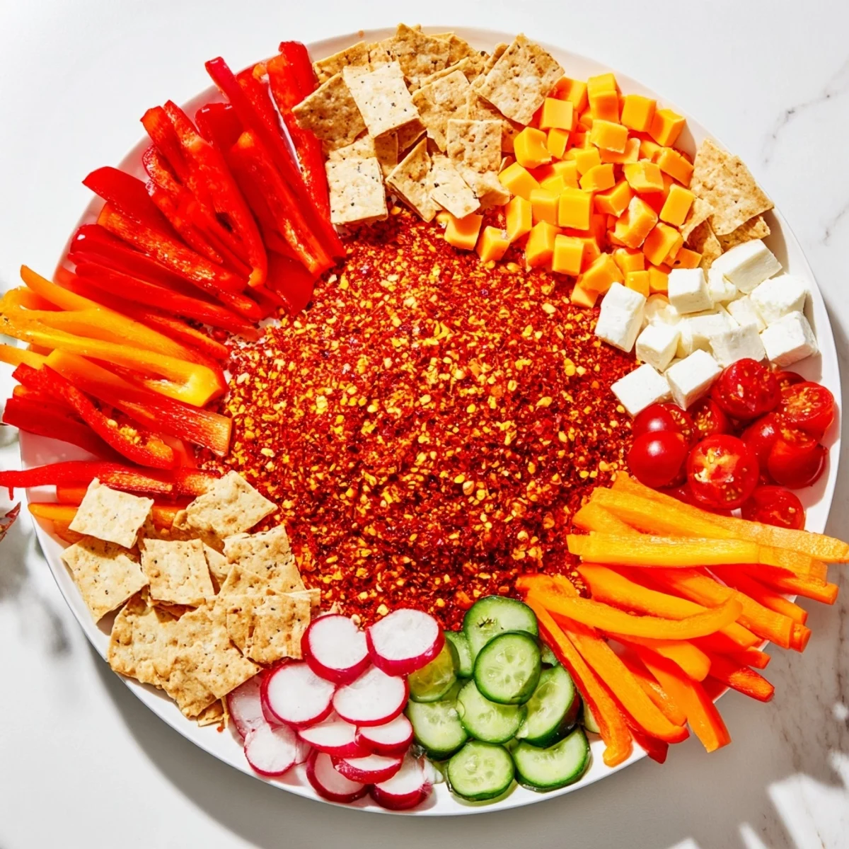 Bold Spicy Hot Take Platter for Entertaining