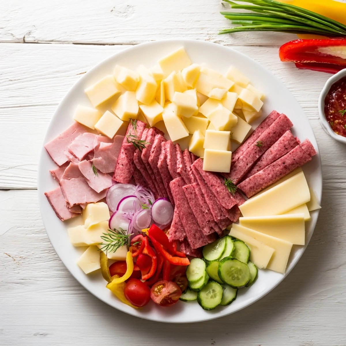 Nutrient-Dense Keto Platter with Premium Meats and Cheeses