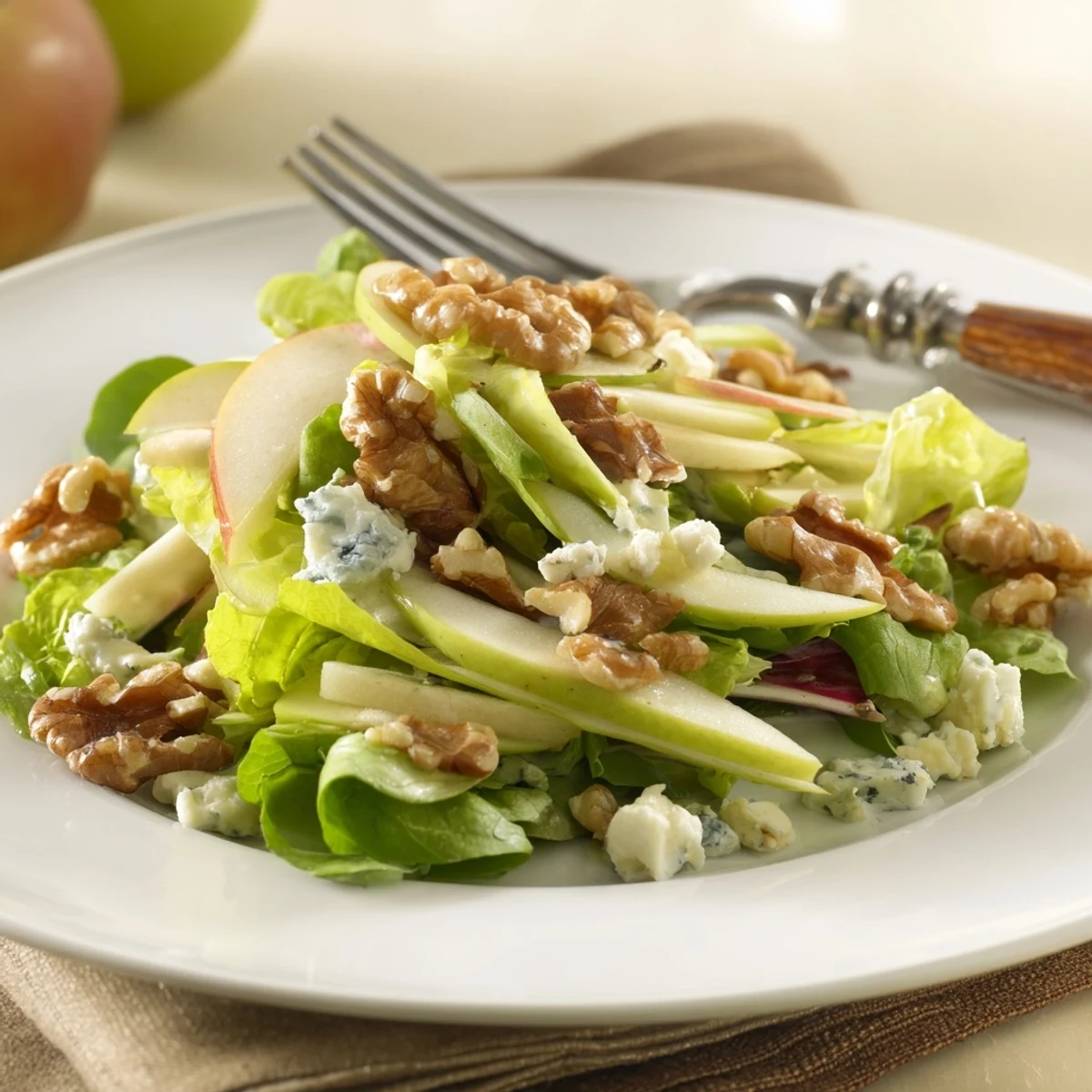 Crisp Apple Walnut Salad with Tangy Vinaigrette